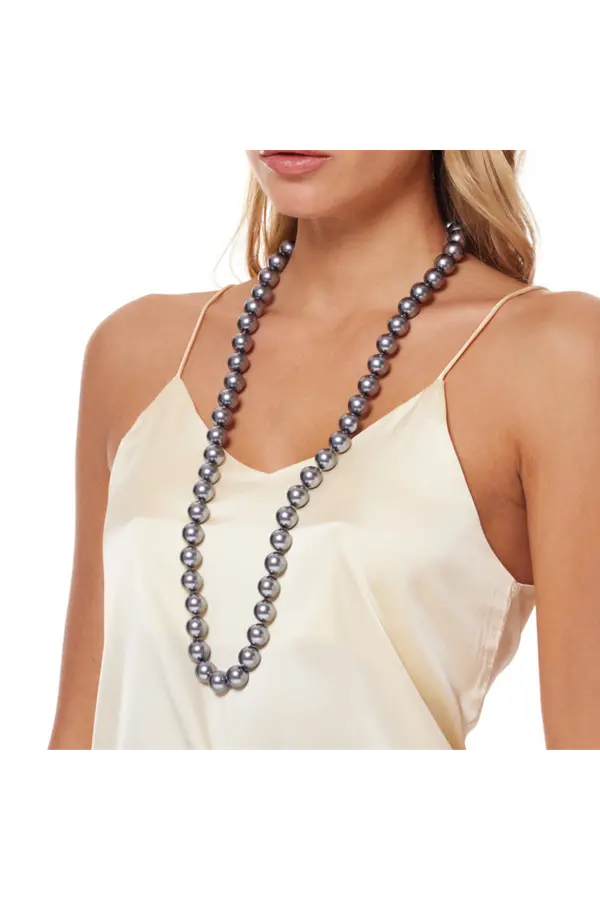 KENNETH JAY LANE Pearl Necklace - Grey