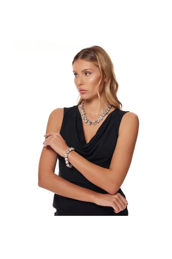 KENNETH JAY LANE Crystal Link Bracelet