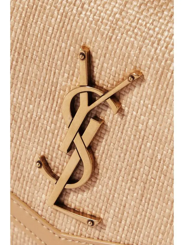 Saint Laurent Uptown Micro Raffia Shoulder Bag