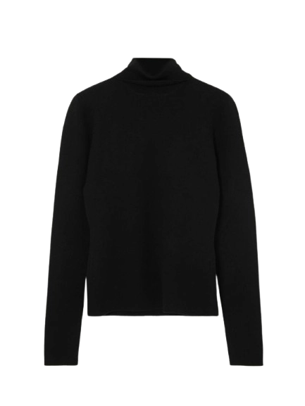 Gabriela Hearst May Wool, Cashmere And Silk-blend Turtleneck Sweater - Black