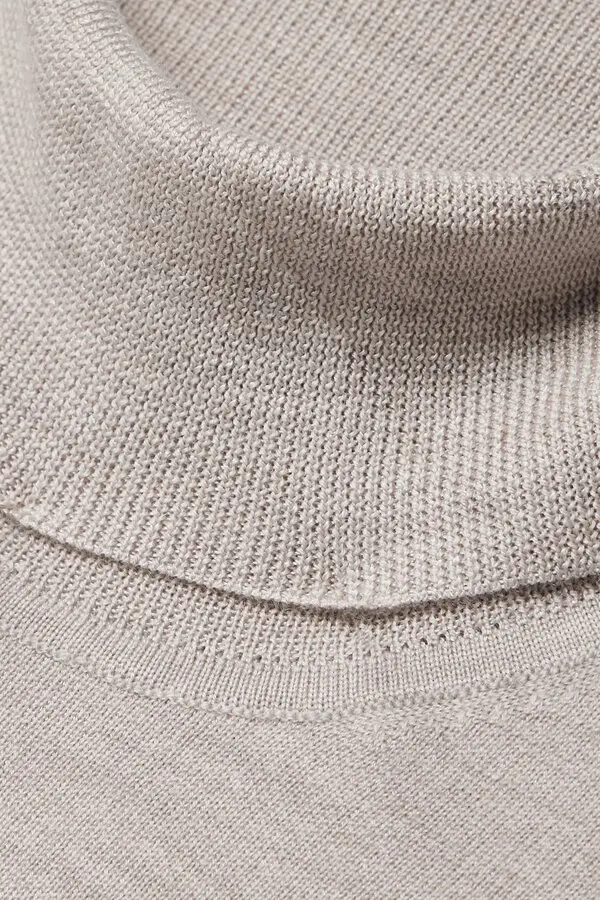 Gabriela Hearst May Wool, Cashmere And Silk-blend Turtleneck Sweater - Neutrals