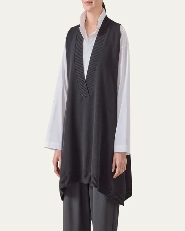Eskandar A-line Long Cashmere Sweater
