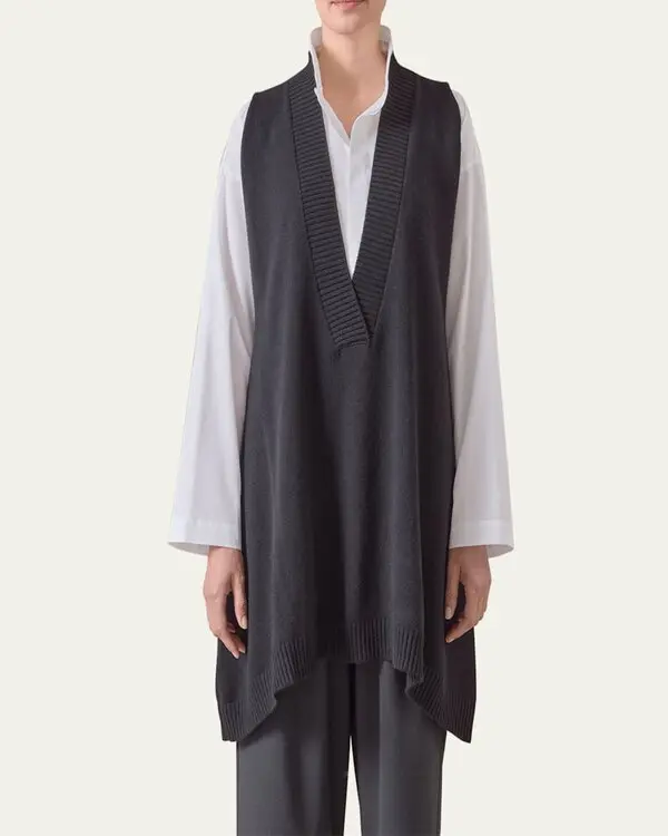Eskandar A-line Long Cashmere Sweater