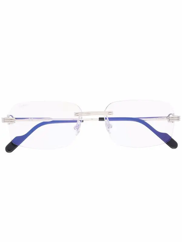 CARTIER Square-frame Glasses - Silver