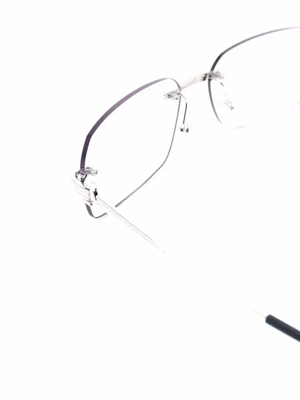 Cartier Square-frame Glasses - Silver