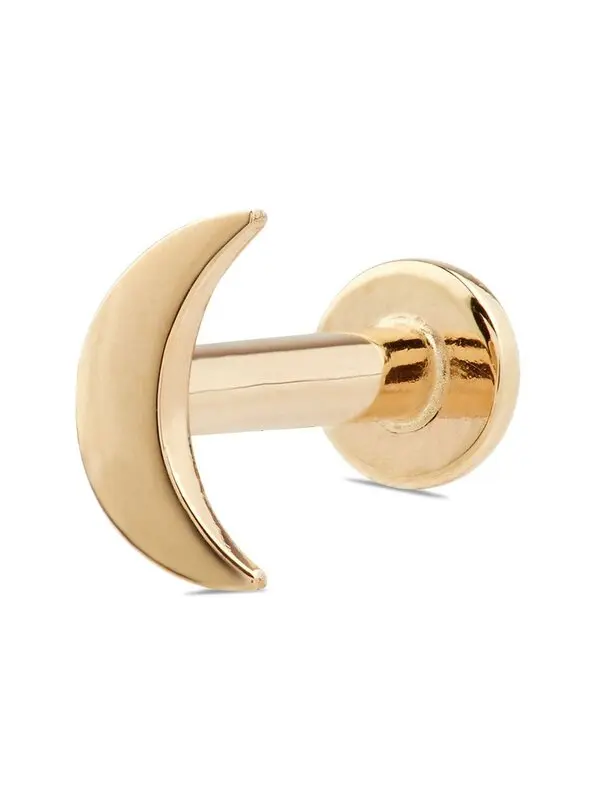 OTIUMBERG 14kt Yellow Moon Single Stud Earring