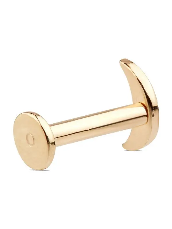 OTIUMBERG 14kt Yellow Moon Single Stud Earring