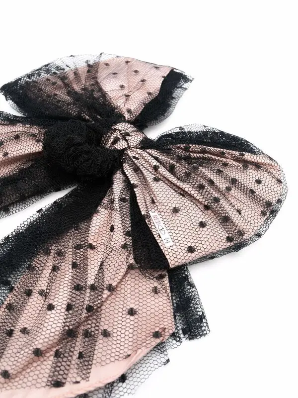 Red Valentino Tulle Bow Hair Band