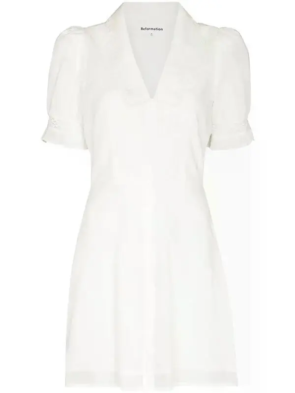 REFORMATION Jack Peter-pan Neck Dress