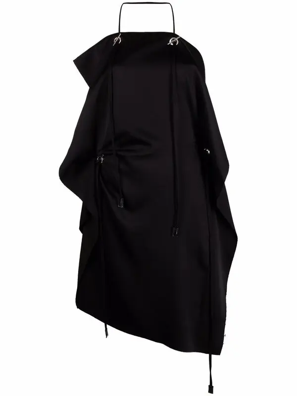Givenchy Apron Design Draped Halterneck Dress