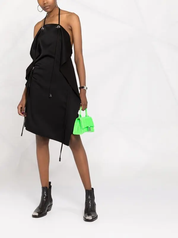 Givenchy Apron Design Draped Halterneck Dress