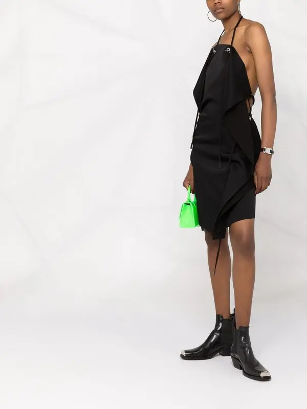Givenchy Apron Design Draped Halterneck Dress