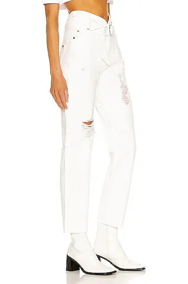 Marissa Webb Travis Denim Pant In Cream