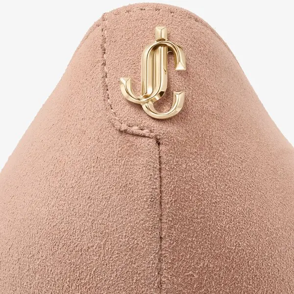 JIMMY CHOO Love 65 Suede Pumps With Jc Emblem - Ballet Pink