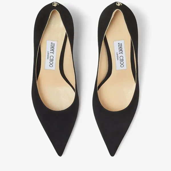JIMMY CHOO Love 65 Suede Pumps - Black