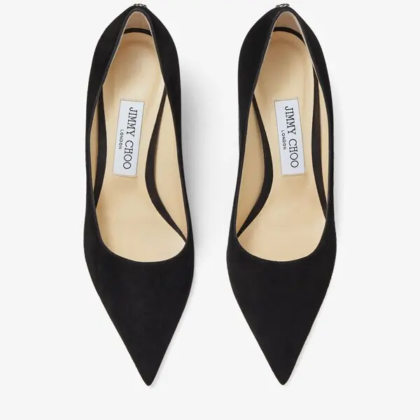 JIMMY CHOO Love 85 Suede Pumps - Black