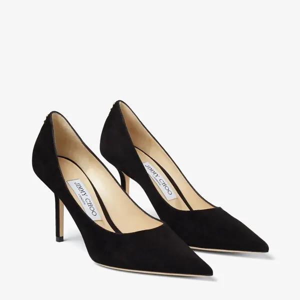 JIMMY CHOO Love 85 Suede Pumps - Black