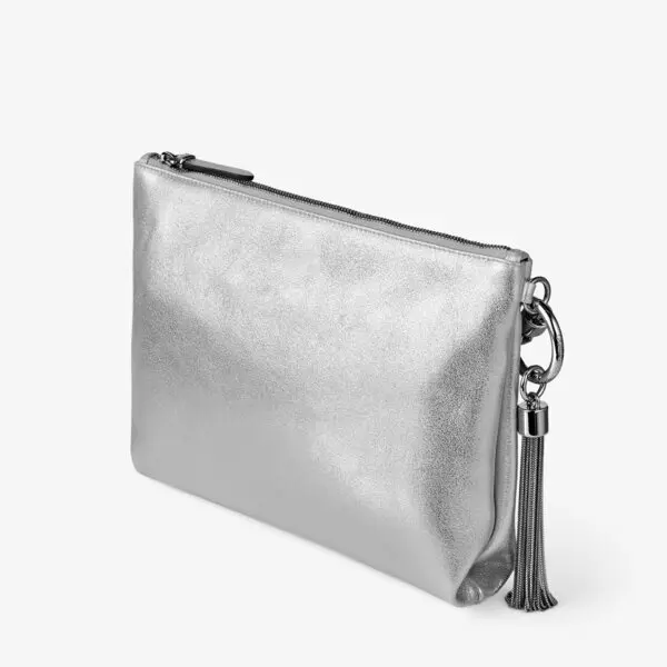 JIMMY CHOO Callie Metallic Leather Shoulder Bag