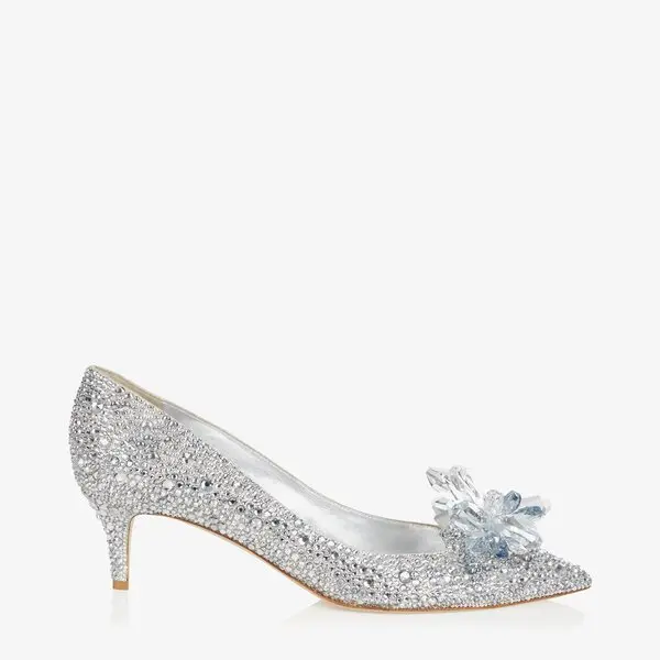 JIMMY CHOO Allure Crystal Covered Pointy Toe Pumps
