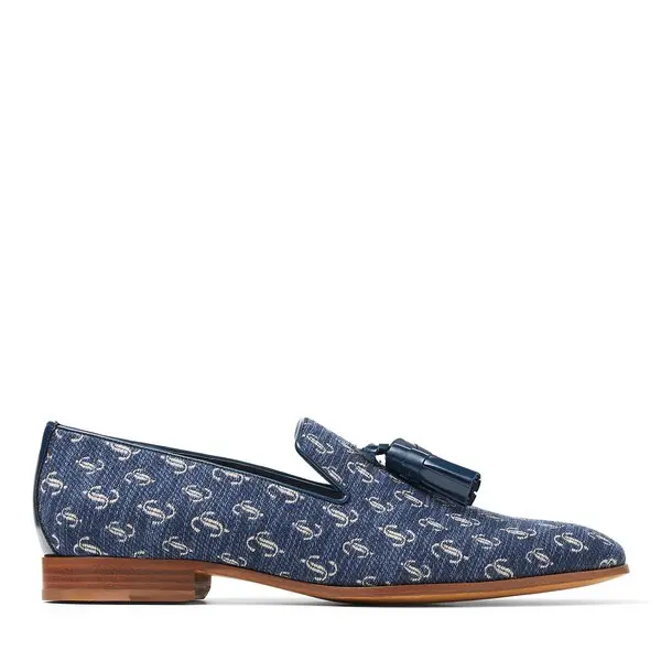 Jimmy Choo Denim Leather Slip ones. Jimmy Choo | Dawn denim leather espadrille | Savannahs main image 4