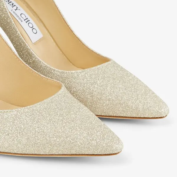 JIMMY CHOO Romy 85 Glitter Pointed-toe Pumps