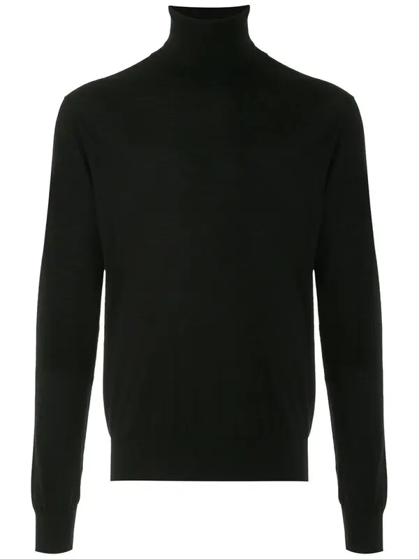 Dolce & Gabbana Cashmere Roll Neck Jumper - Black