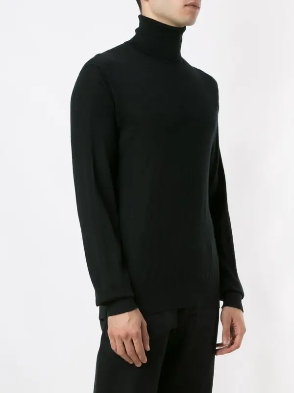 Dolce & Gabbana Cashmere Roll Neck Jumper - Black