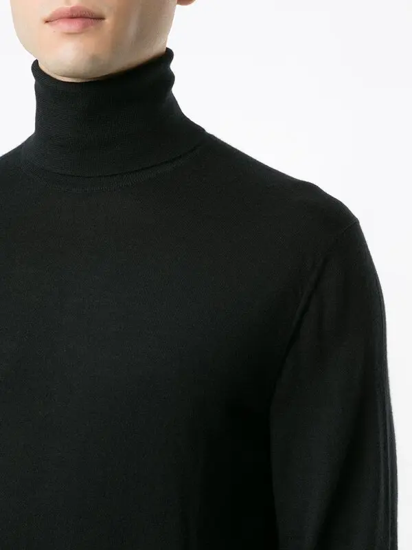 Dolce & Gabbana Cashmere Roll Neck Jumper - Black