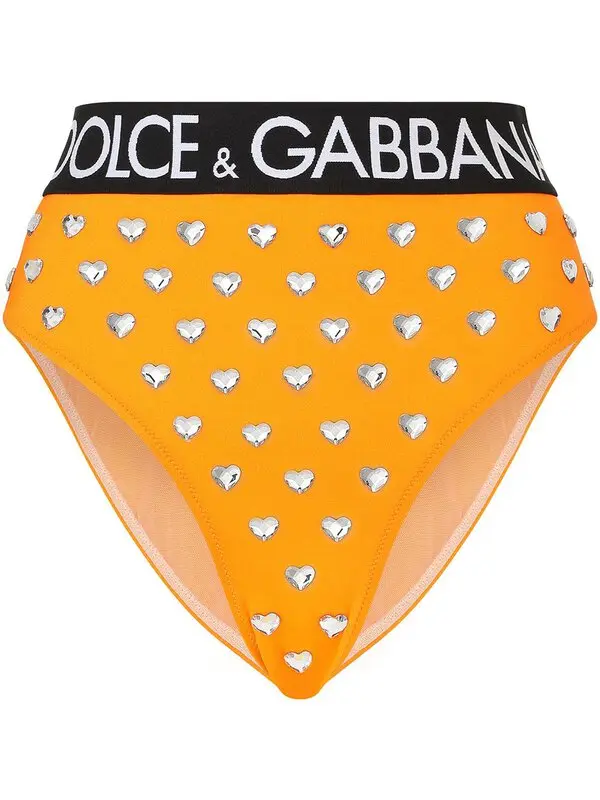 Dolce & Gabbana Logo-tape Detail Briefs - Orange