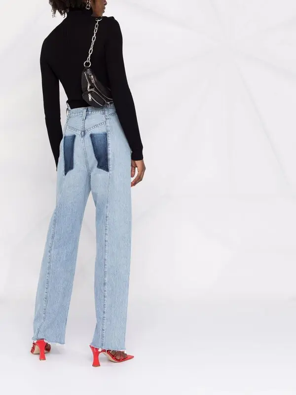 AGOLDE Pieced Angled Straight-leg Jeans