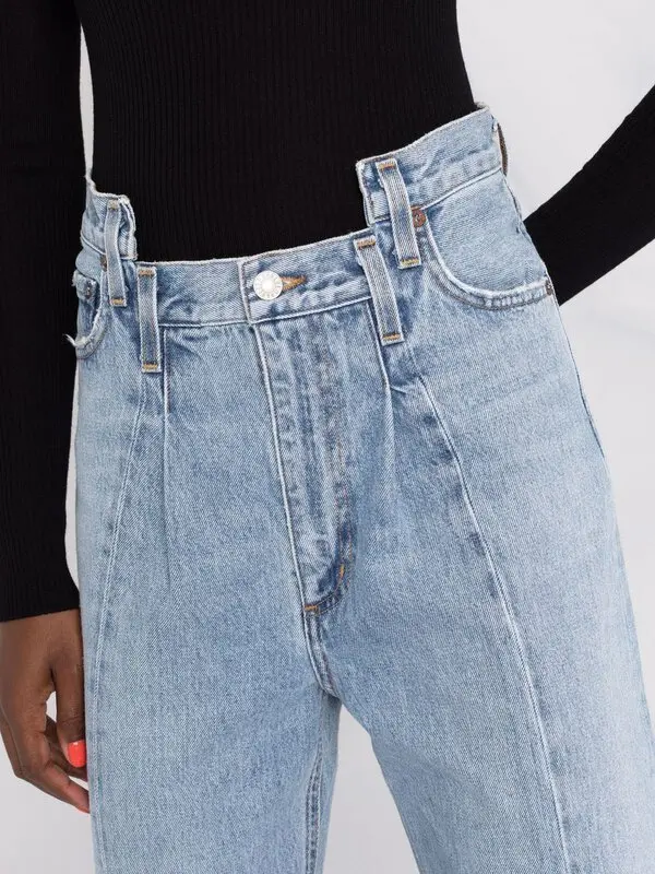 AGOLDE Pieced Angled Straight-leg Jeans