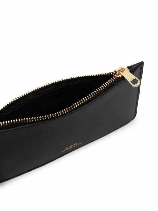 A.p.c. Logo Zipped Wallet