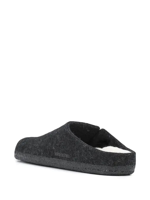 BIRKENSTOCK Zermatt Wool Felt Slippers - Black