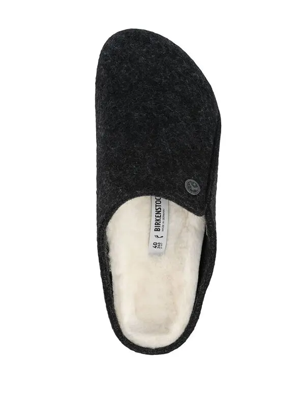 BIRKENSTOCK Zermatt Wool Felt Slippers - Black
