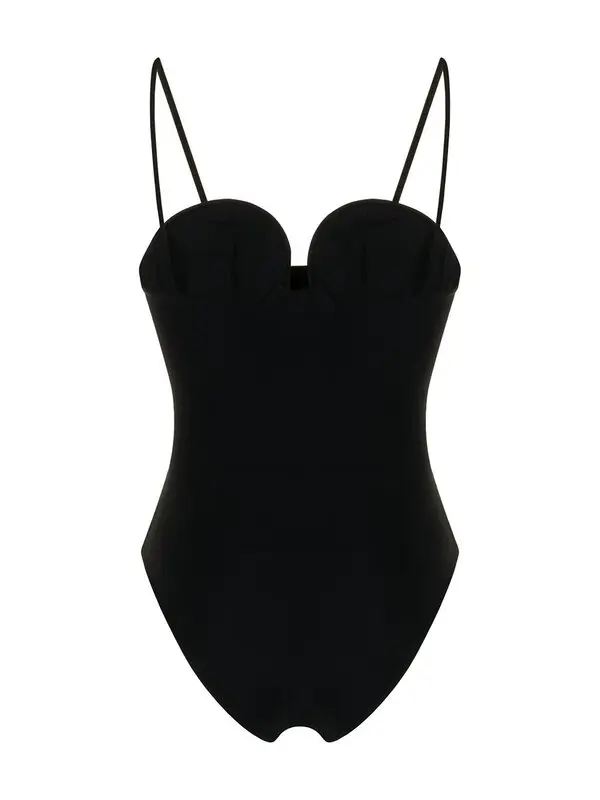 Magda Butrym Bustier-neck Swimsuit - Black