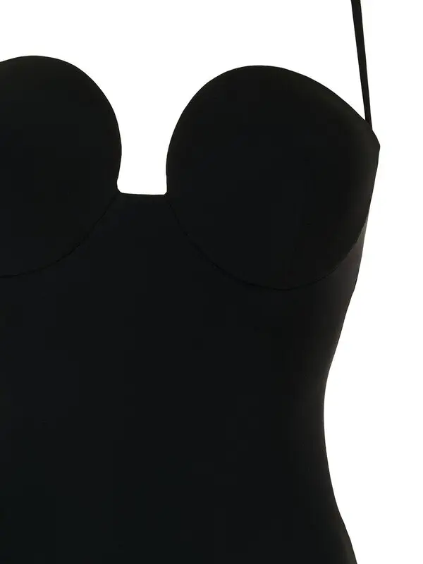 Magda Butrym Bustier-neck Swimsuit - Black