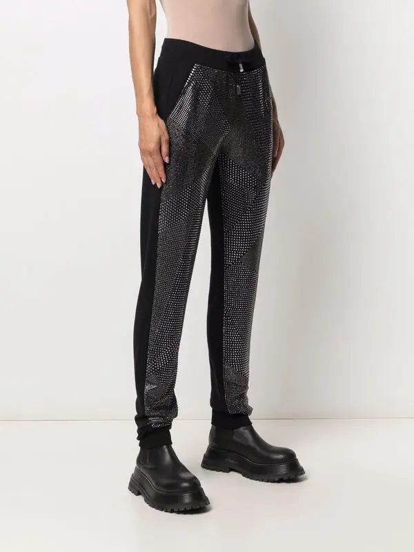 Philipp Plein Crystal Slim-cut Track Pants
