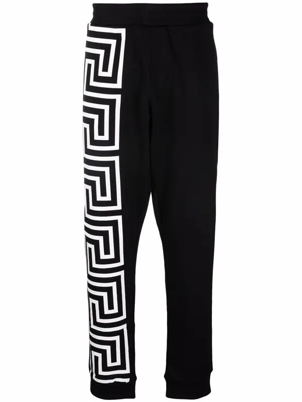 Versace Greca-detailing Track Pants - Black