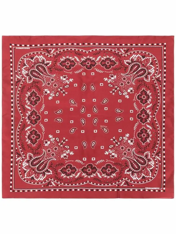 Dsquared2 Printed Foulard - Red