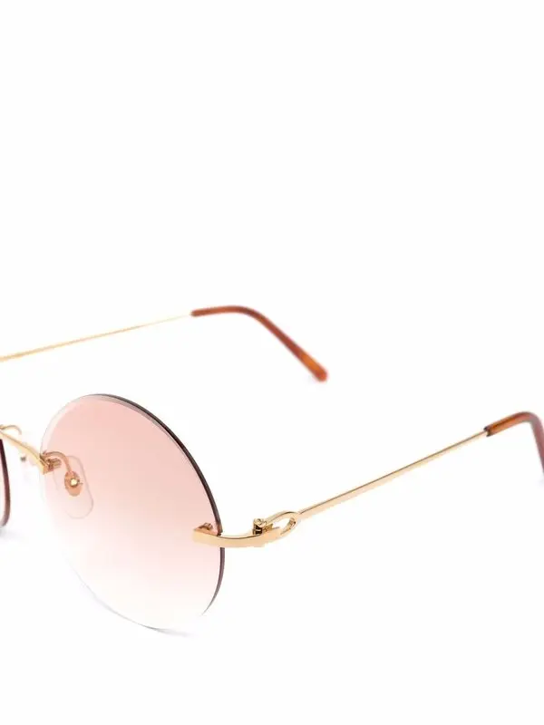 Cartier C Décor Round-frame Sunglasses