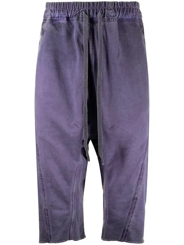 ISAAC SELLAM EXPERIENCE Paresseux Cotton Shorts - Purple
