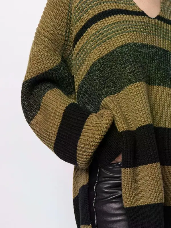 Proenza Schouler White Label Horizontal-stripe V-neck Jumper