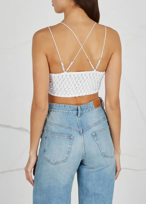 Free People Adella Black Lace Bra Top