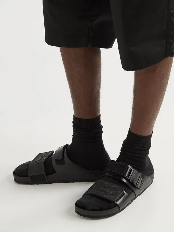 ? Birkenstock x Rick Owens rotterdam black leather exquisite sandals flip flops Rick Owens x Birkenstock + Rotterdam main image 2