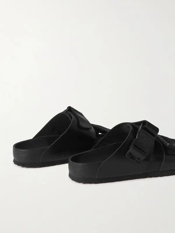 ? Birkenstock x Rick Owens rotterdam black leather exquisite sandals flip flops Rick Owens x Birkenstock + Rotterdam main image 3