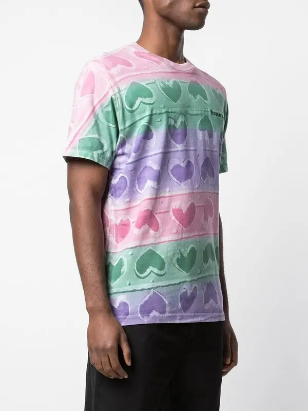 Supreme Hearts Dyed Short-Sleeve T-Shirt - Pink | Editorialist