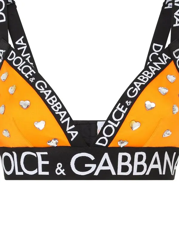 Dolce & Gabbana Logo-tape Detail Bra