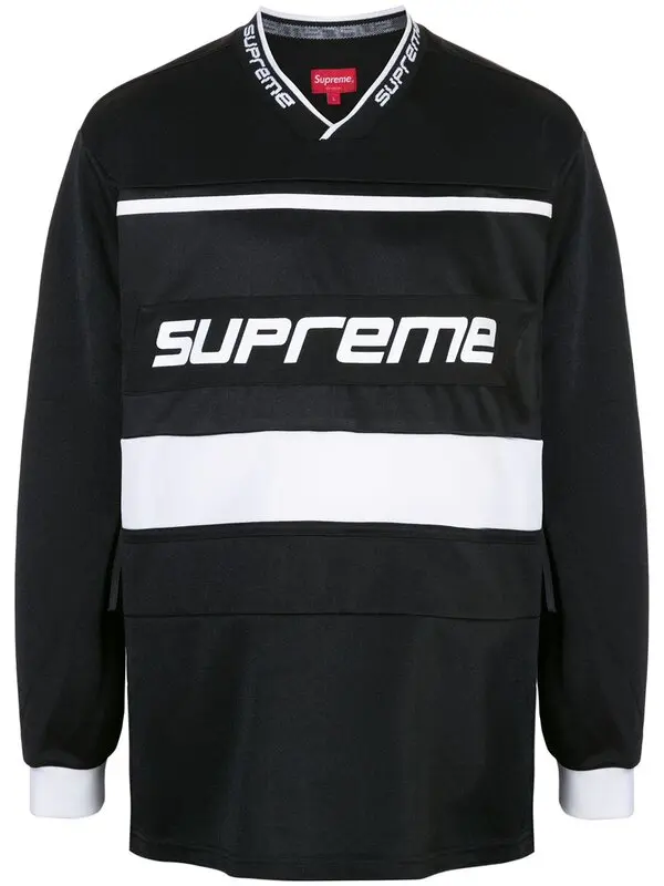 Supreme Warm-Up Hockey Jersey - Black | Editorialist