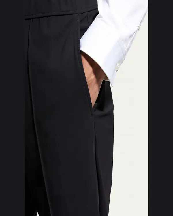 Theory Curtis Precision Ponte Drawstring Pants - Black