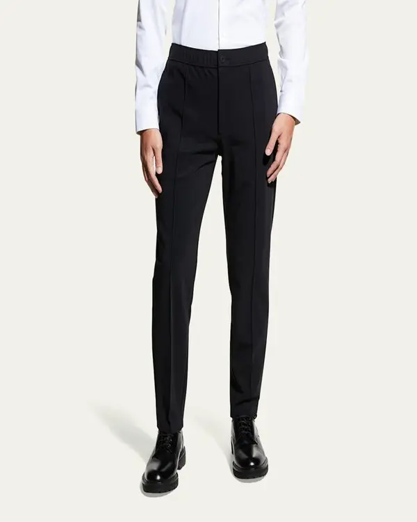 Theory Curtis Precision Ponte Drawstring Pants - Black